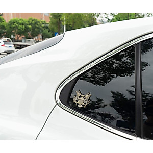 United States Military US Army Metal Car Emblem Sticker Decal (Bronze)