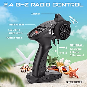 ALPHAREV Brushless RC Boat - R608 30+ MPH Fast Remote Control Boat for Pool & Lake, 2.4GHz RC Boats for Adults, RC Speed Boat with Brushless Motor, Summer Outdoor Water Toys Birthday Gifts for Boys