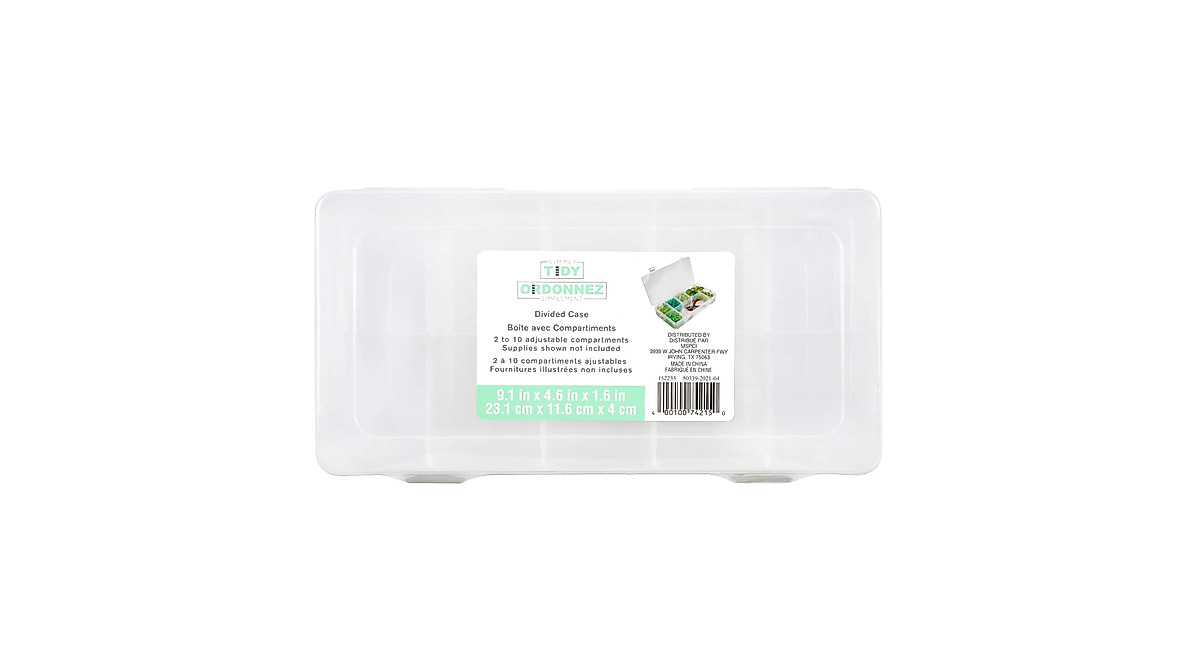 Organize Your Crafts: Simply Tidy Adjustable Bead Storage 6-Pack