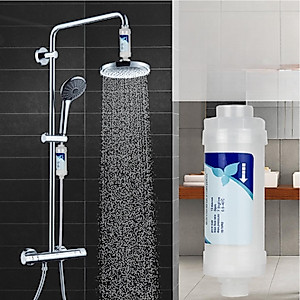 Shower Filter for Hard Water Shower Filter, ZCXSHKA High Precision Universal Shower Water Filter, 5 Micron PP Cotton Cartridge Reusable Bathroom Bathtub Shower Head Filter