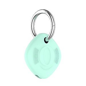TenCloud Keychain Cases Compatible with Samsung Galaxy SmartTag SmartTag Plus Silicone Durable Key Ring Case for Galaxy SmartTag (Teal)