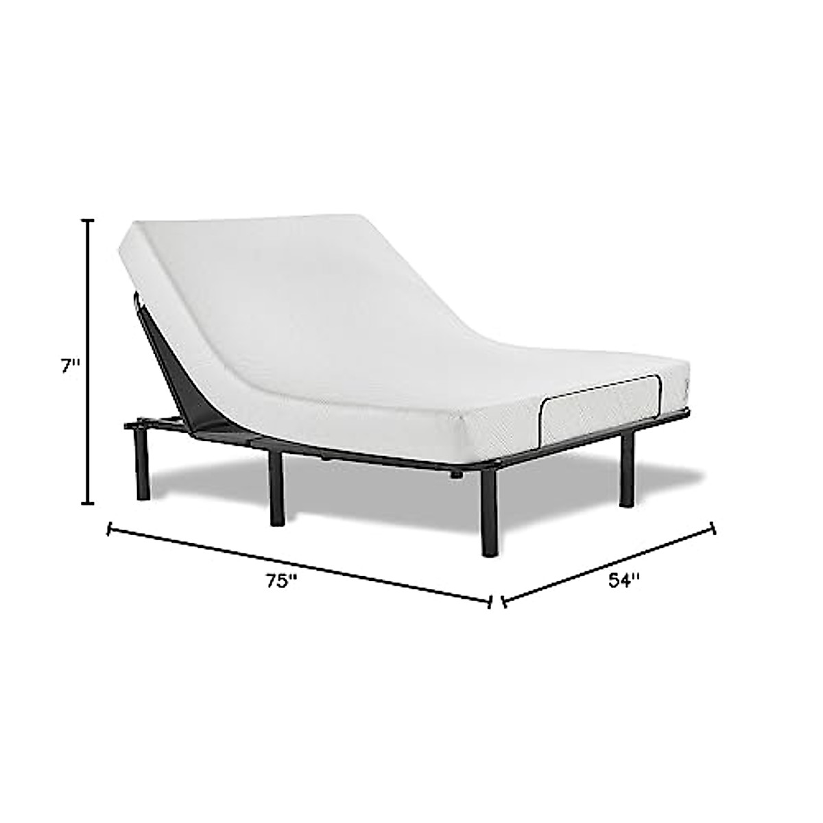 Simmons - Gel Memory Foam Mattress - 7 Inch, Full Size, Firm Feel, Motion Isolating, Moisture Wicking Cover, CertiPur-US Certified, 100-Night Trial