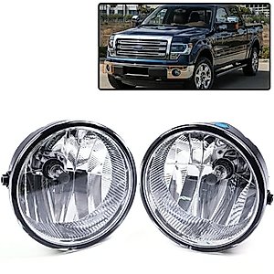PIT66 2Pack Fog Light Lamp, Compatible with Ford F-150/ Compatible with Lincoln Mark LT 2011 2012 2013 2014 Replaces FO2592229 Driver and Passenger Side