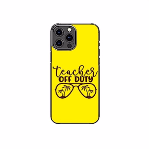 Teacher Off Duty Sarcastic Funny Pattern Art Design Anti-Fall and Shockproof Gift iPhone case (iPhone XR)