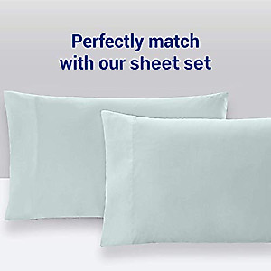 California Design Den 500 Thread Count Silver Sage King Size 6 Piece Sheet Set, Ultra Soft Extra Long Staple Pure Cotton Bed Sheet Set (1 Top Sheet, 1 Bottom Fitted Sheet & 4 Pillowcases)