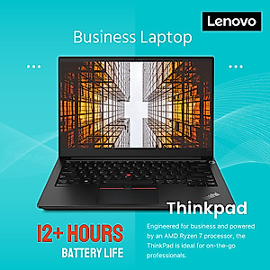 Lenovo Thinkpad E14, 14" FHD Business Laptop, AMD Ryzen 7 5700U(Beat i7-1195G7, 8 Cores, up to 4.3 Ghz), 16GB DDR4 RAM, 512GB PCIe SSD, BT 5, Dolby Audio, Long Battery Life, Windows 11 Pro, Black