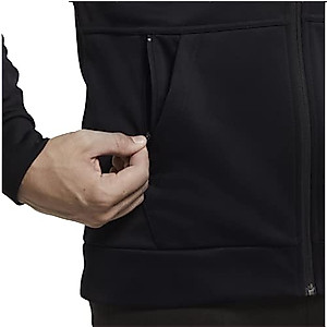 Nike DRI-FIT Men's Therma Full Zip Training Hoodie (as1, alpha, m, regular, regular, Black)