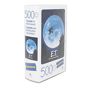 E.T. The Extra-Terrestrial Movie 500-Piece Puzzle in Plastic Retro Blockbuster VHS Video Case