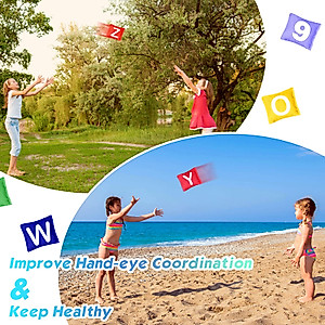 36 Pieces Mini Alphabet Beanbags 0-9 Number Beanbags Alphabet Bean Bags Learn Numbers Classroom Bean Bags Learn Letters Preschool Beanbags Multicolor Preschool Learning and Education Toys