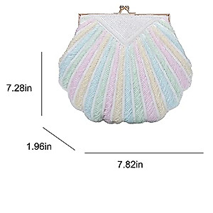 Fawziya Beaded Clutch For Wedding Evening Bag Formal-Multicolor