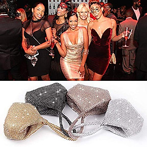 JIAN YA NA 2 Pcs Fashion Women Bridesmaid Lady Girl Bride Evening Clutch Bag for Prom Cocktail Party Wedding Engagement
