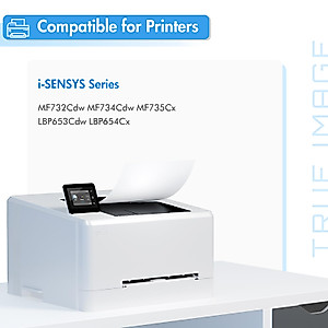 TRUE IMAGE Compatible Toner Cartridge Replacement for Canon 046 046H CRG-046H MF733Cdw Toner Canon Color ImageClass MF733Cdw MF731Cdw MF735Cdw LBP654Cdw Printer Ink (Black, 1-Pack)