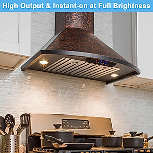 Par20 Bulbs, 6 Pack 120V 50W Par20 Halogen Light Bulbs 2500 Lumens High Output, Dmimable Reflector Par20 Flood Bulb for Recessed Light, Track Light, Range Hood Light, E26 Medium Base, Warm White