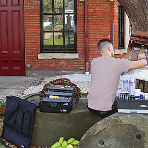 ArtBin 6902SB Tote Folio XL Artist Portfolio, Extra Large Fine Art & Sketchpad Organizer with Carrying Strap, [1] Portable Poly Canvas Bag, Black