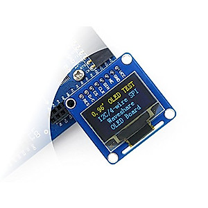 waveshare 0.96inch OLED (B) SPI/I2C Interfaces Straight/Vertical Pinheader for Hardware Platforms Such as Raspberry Pi/Jetson Nano/STM32