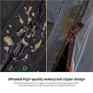 KEMIMOTO ATV Tank Bag Waterproof Warm/Cooler ATV accessories Motorcycle Saddle Bag Compatible with Sportsman Scrambler FourTrax Grizzly Snowmobile Bicycle