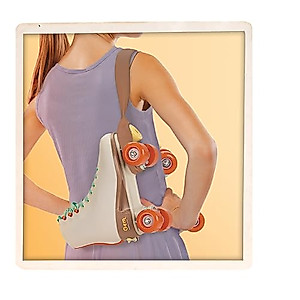 GEM QUAD ROLLER SKATES - CREAM, Size 7-10