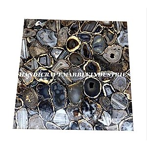 Natural Agate Stone Square Side & Corner Table Top, Natural Agate Stone Square Centre & Coffee TableTop, Natural Agate Stone Square Meeting Room Counter Top, Piece Of Conversation, Family Heir Loom