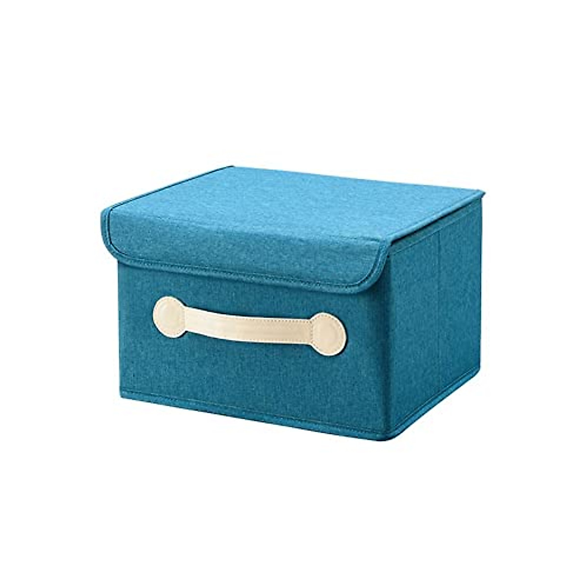 DKAOVH Storage Cubes, Cationic Fabric Bins with lids, Closet Organizers , Shelves Organizers, Foldable(Dark Green)