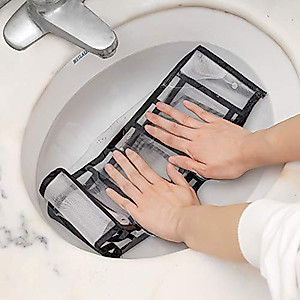 TIKHOENG Underwear Organizer, Drawer Divider For Underwear/ Socks/ Bras/ Ties, Foldable Storage Boxes, Organizers Clothes Storage With 3pcs Of 6/7/11 Compartments (Grey)