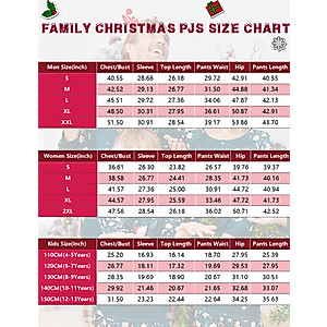 Ekouaer pijamas de navidad para familia 2023 Christmas Family Pajamas Sets Xmas Sleepwear Match Jogger Pants,PAT3,S