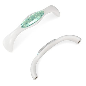 Pull Handle Fence Handle Long Cabinet Handles for Interior, Closet, Drawer, Outdoor, Garage, Green Polka Dots