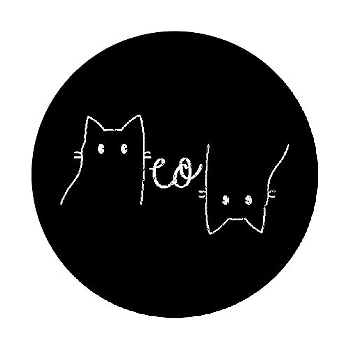 Meow Cat Funny Graphic PopSockets Swappable PopGrip