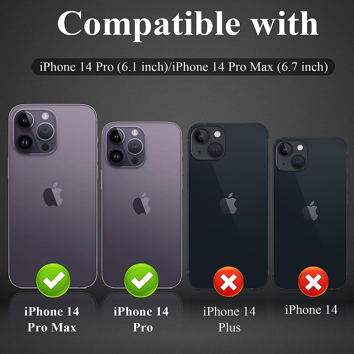 YWXTW Designed for iPhone 14 Pro Max Camera Lens Protector, for iPhone 14 Pro Camera Lens Protector, Individual Metal Anti Scratch HD Clear Case Friendly Tempered Glass Camera Cover, 1 Set (Silver)