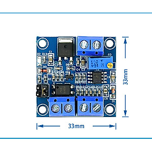 WSDMAVIS 2Pcs PWM to Voltage Module 0% -100% PWM Converted to 0-10V Voltage Digital Analog Signal Converter for PLC Signal Interface Switching