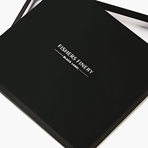 Fishers Finery Men's 100% Cashmere Ribbed Knit Hat and Scarf Set; Gift Box (Nvy)