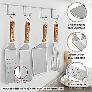 Joyfair 19Pcs Griddle Accessories Kit, Flat Top Grill BBQ Turners with Melting Domes, For Outdoor Camping Teppanyaki, Include Basting Cover, Burger Press, Stainless Steel Spatulas, Scarpers, Carry Bag