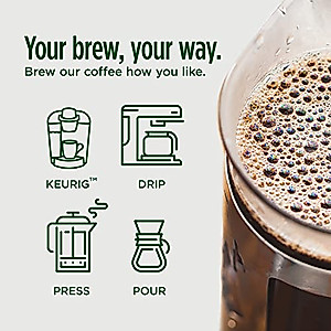 VitaCup Perfect Low Acid Coffee Ground, USDA Organic & Fair Trade, Mycotoxin Free, Dark Roast Guatemala Single Origin, Clean & Pure for Drip Coffee Brewers and French Press, 4 bags, 11oz each