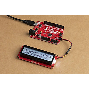 SparkFun 16x2 SerLCD - RGB Backlight (Qwiic) - Compatible with Arduino LCD Communicate Over Serial I2C and SPI 3.3V Compatible