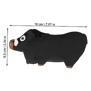 Toyvian Pig Squeaker Toy Puppy Biting Toys Dog Squeaky Toy Dog Toys Dog Squeeze Toys Puppy Interactive Toys Latex Dog Chew Toys Squeaky Toys for Small Dogs Wild Boar Pig Dog
