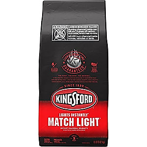 Kingsford 32111 Match Light Charcoal Briquettes, 8 lb, Black
