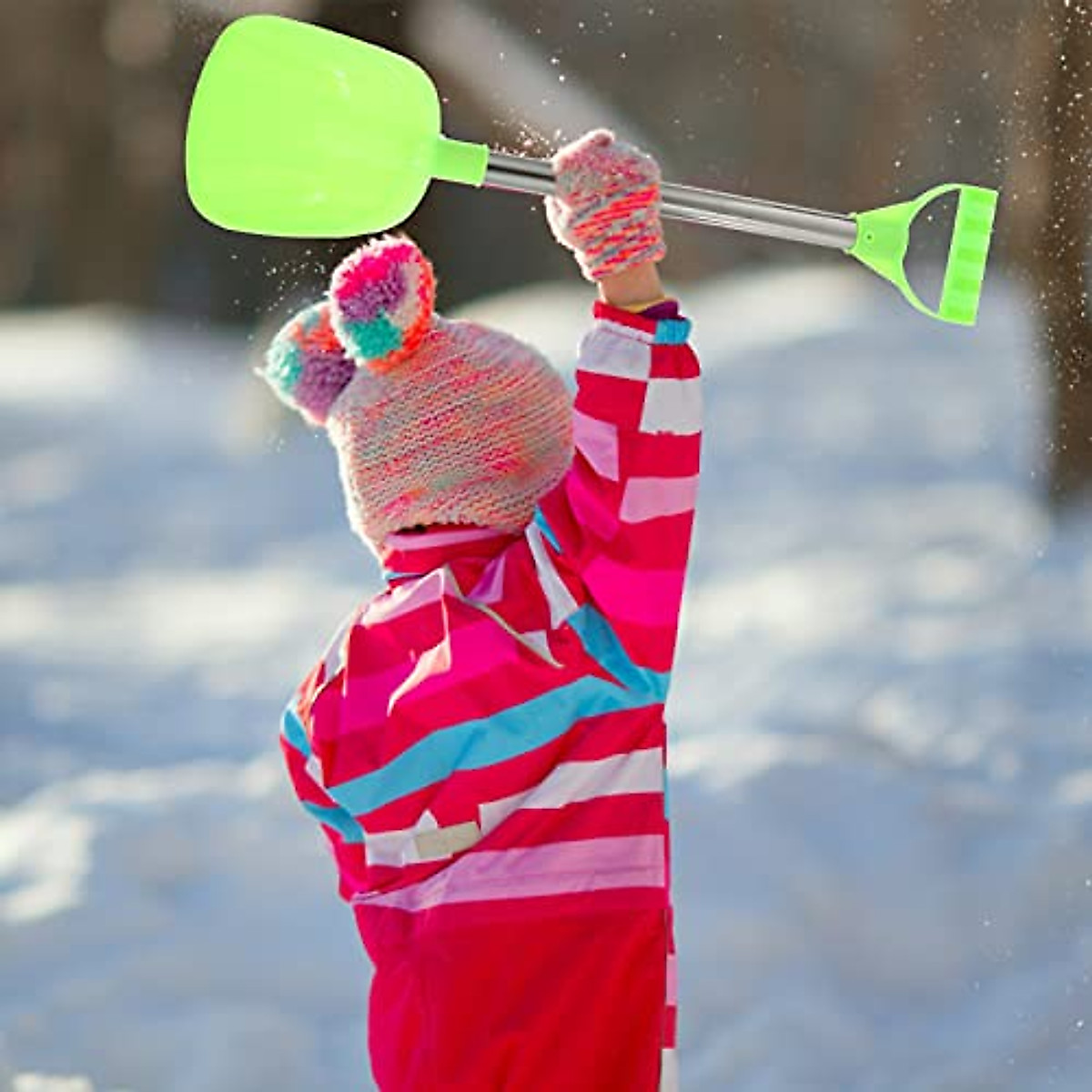 Sewroro Beach Shovels Beach Shovels 2pcs Shovels Toys Beach Snow Toys Shovels Sand Shovel Plastic Snow Shovels for Outdoor Garden Backyard Beach Snow(Random Color) 50cm Kids Snow Shovel Snow Pusher