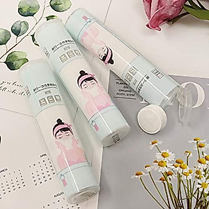 yueton 30 Pieces Disposable Compressed Cotton Washcloth Magic Portable Camping Wipes Towels Tablets 8x8-3/4Inch with Tube Carrying Case