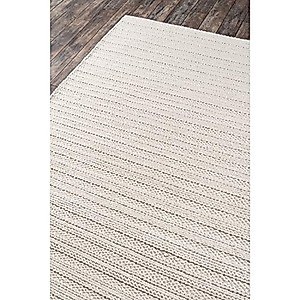 Momeni Andes Wool and Viscose Area Rug 3' X 5' Ivory