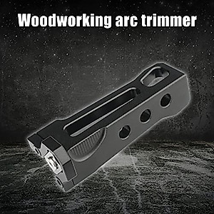 Woodworking Edge Trimmer, Aluminium Edge Banding Arc Trimming Manual Planer Woodworking Blade Edge Corner Planer Wood Chamfering Fillet Scraper Board Deburring Tool