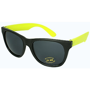Edge I-Wear 12 Bulk 80s Neon Party Sunglasses for Adult Party Favors with CPSIA certified-Lead(Pb) Content Free (2 Bu/2 Yl/2 Pk/2 Or/2 Gn/2 Pp, 54)