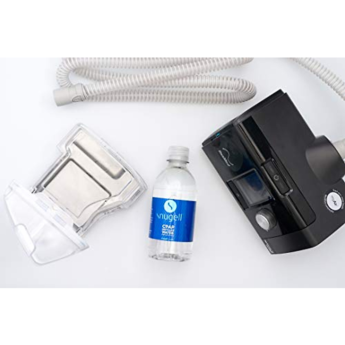 Distilled Water for CPAP Humidifiers by Snugell™ | 12 Bottle Pack 12oz H20 | Travel Friendly | 12oz H2O | Made in USA