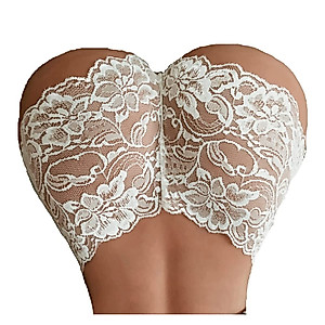 MEOILCE Women Lingerie Set with Garter Belts Sexy Corset Lace Teddy Babydoll Bodysuit 3 Pieces Strappy Pajamas Erotic Nightwear Exotic Sleepwear Bra + Briefs + Garter Sets for Sex Play 157N White