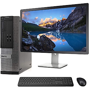 Dell OptiPlex 3020 SFF Computer Desktop PC, Intel Core i5 Processor, 8GB Ram, 500 GB Hard Drive, New Dell 24" LCD Monitor,Wireless Keyboard & Mouse,Wi-Fi & Bluetooth, Win 10 Pro (Renewed)