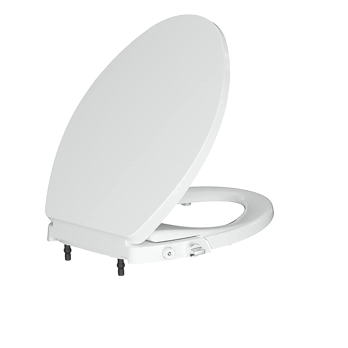 R&T Non-Electric Bidet Toilet Seat Elongated Self-Cleaning Dual Spray Nozzles for Rear & Feminine Wash