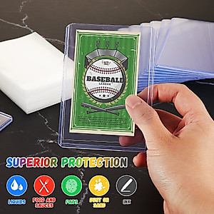 Zonon Hard Card Sleeves Loader Trading Card Holder Clear Protective Sleeves Holder for Baseball Card, Sports Cards, Trading Card, Game Card 3 x 4 Inch (700)