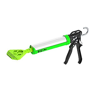 Albion Engineering Company 1018-G01 Ribbon Bead Nozzle for Dispensing Vapor and Air Barrier Sealants, Adjustable, 1/8" Thick x 2" to 4" Wide, Bright Green