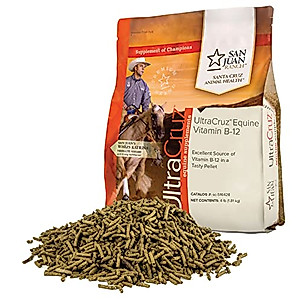 UltraCruz Equine Vitamin B-12 Supplement for Horses, 4 lb, Pellet (64 Day Supply)