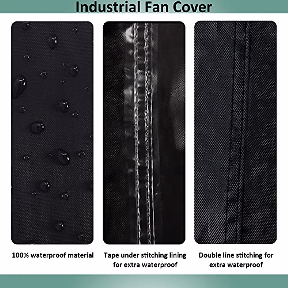 ELONGRIVER Industrial Fan Cover,Waterproof&Dustproof Cover for 20” High Velocity Floor Fan, Household Fan Cover For Outdoor in Heavy Duty Material