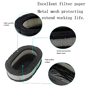 32 083 09-S Air Filter with Oil Fuel Filter kit, 3208309S Air Filter for Kohler KT620 KT715 KT725 KT730 KT735 KT740 KT745 19HP-26HP 7000 Series Engine Replace 3208309 32-083-09 32-083-09-s By Karen