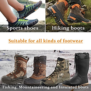 Ice Cleats Snow Walk Traction Cleats - 24 Studs Ice Grippers Cleats Crampons for Walking on Snow and Ice Anti Slip Crampons for Hiking Climbing Outdoor